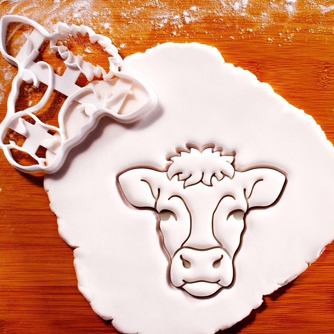 Dairy Cow Face Cookie Cutter: Farmhouse Baking, Barnyard Party - Etsy