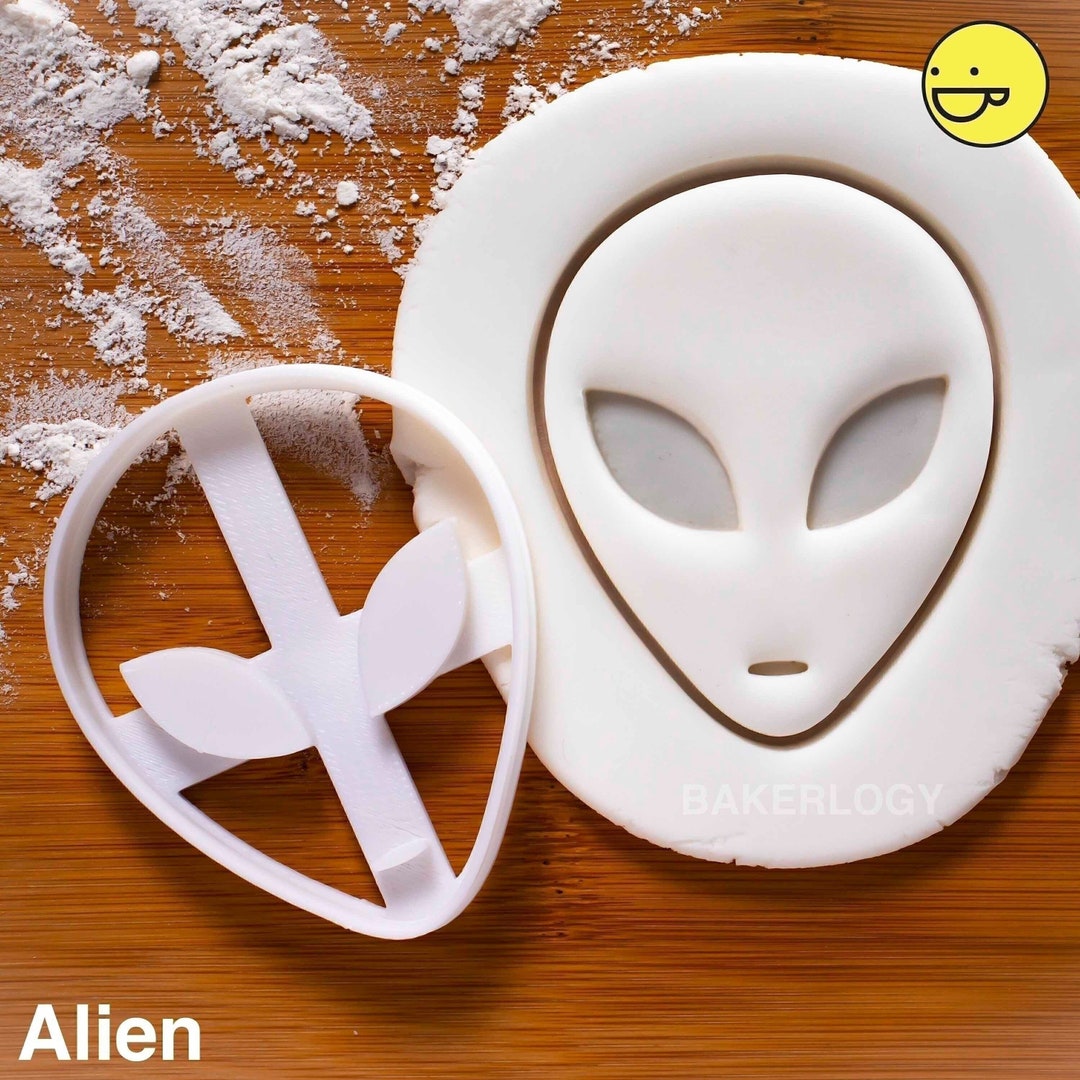 Alien and UFO Cookie Cutters Biscuit Dough Cutter Spaceship Space ...