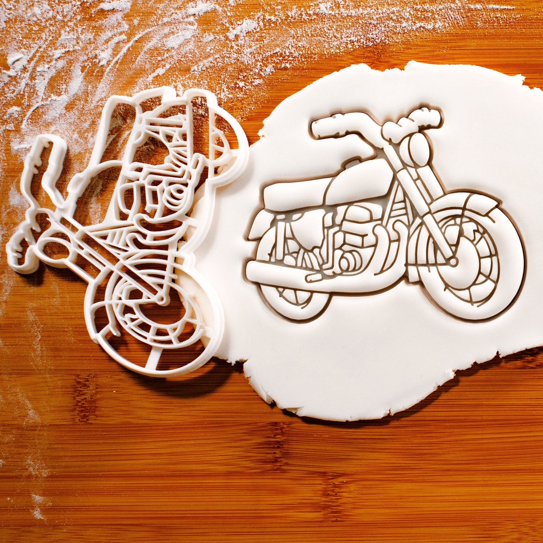 Vintage Motorbike Cookie Cutter - Bake Timeless Classic Treats With ...