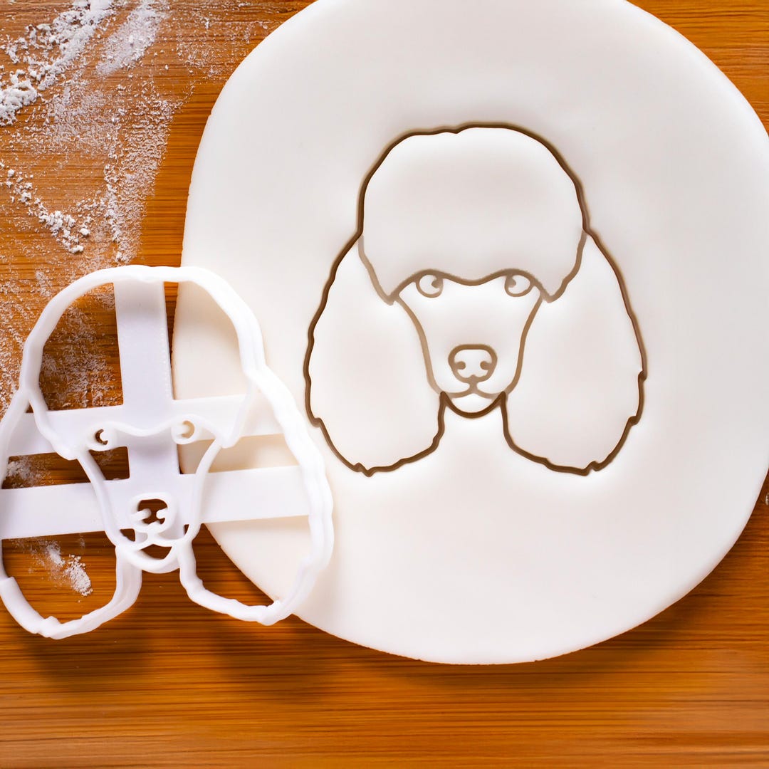 Poodle Cookie Cutter (face): Dog Breed Treat Baking - Etsy