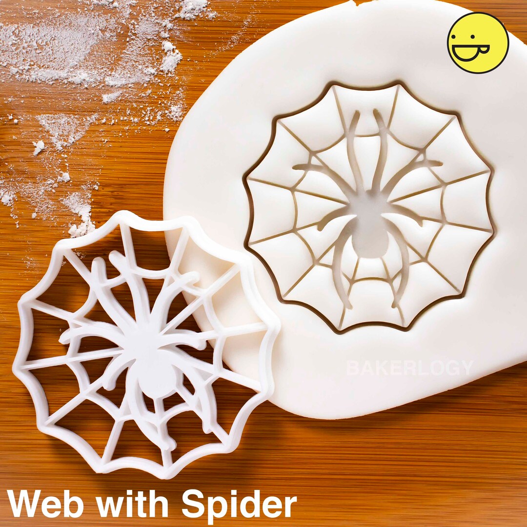 Spider Within Web Cookie Cutter Spiderweb Halloween Biscuits - Etsy