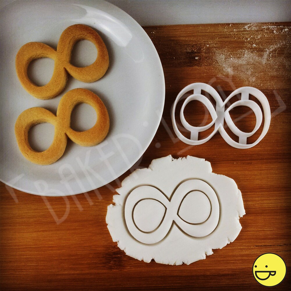 Infinity cookie cutter biscuit fondant cheese clay cutters | Etsy