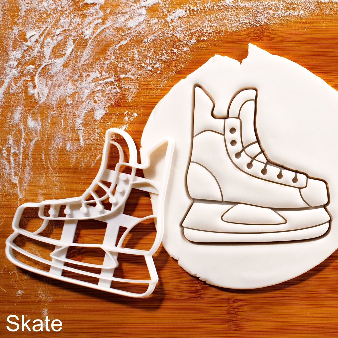 Ice Hockey Skate Cookie Cutter - Score Delicious Slapshot Treats - Etsy