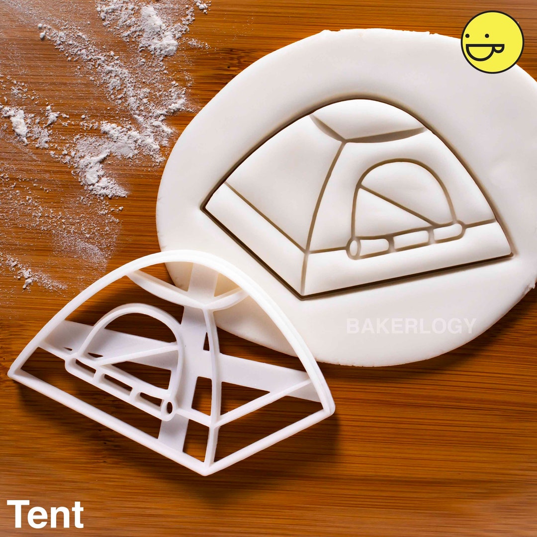 Tent Cookie Cutter Bakerlogy Biscuit Cutters Camping Party - Etsy