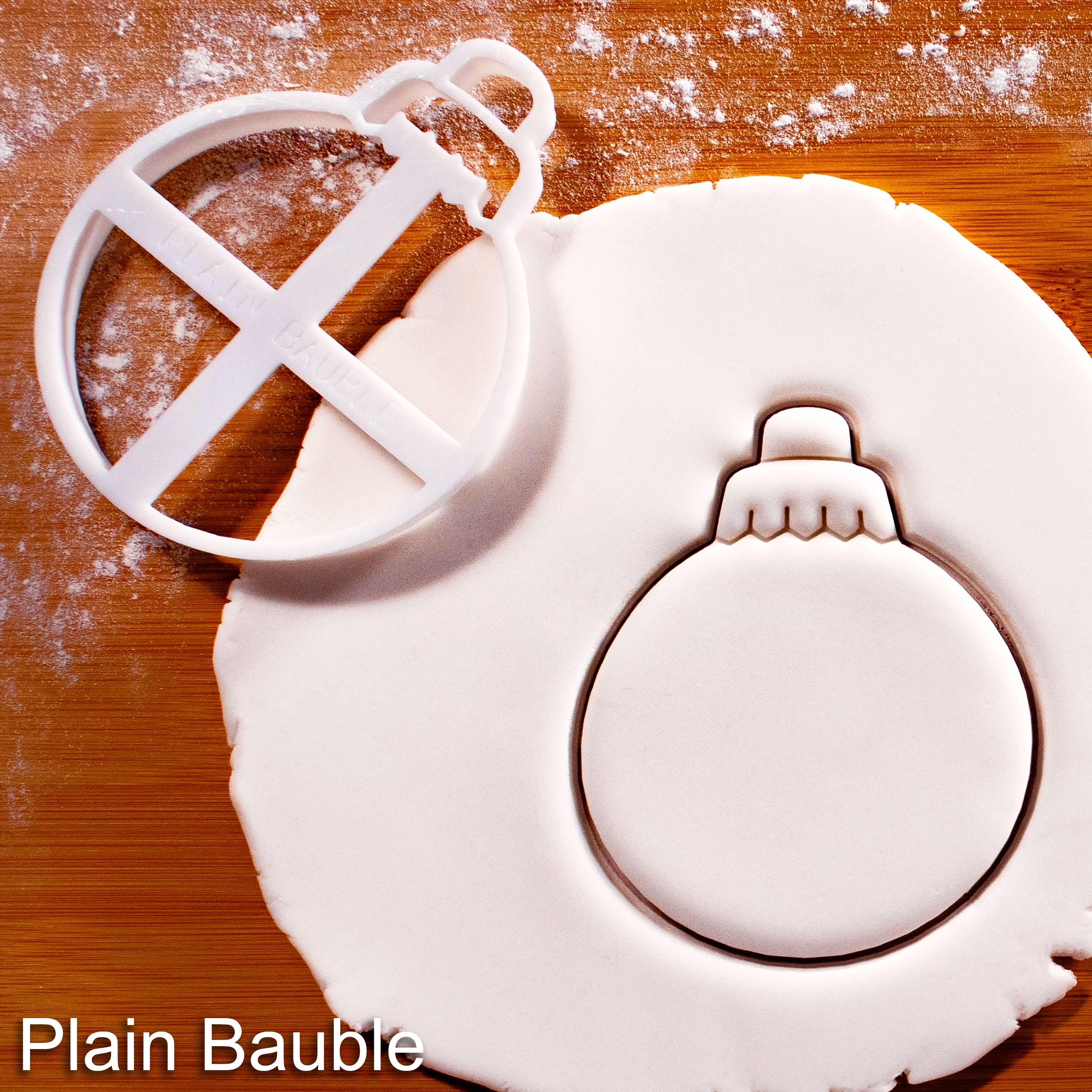 Merry Christmas Bauble Cookie Cutter: Festive Holiday Baking - Etsy