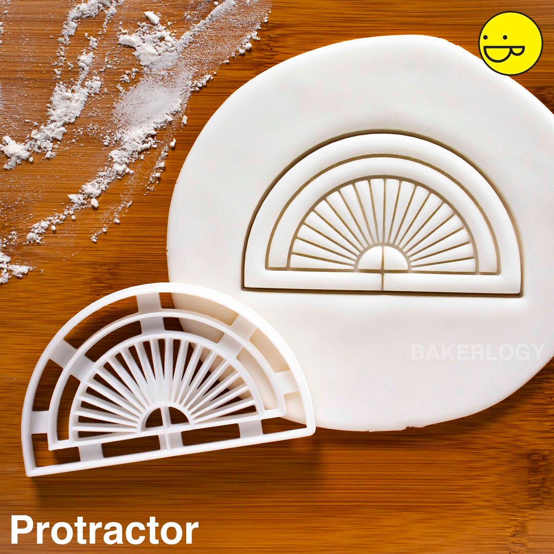 Protractor Cookie Cutter Bakerlogy Biscuit Cutters Mathematics Maths ...