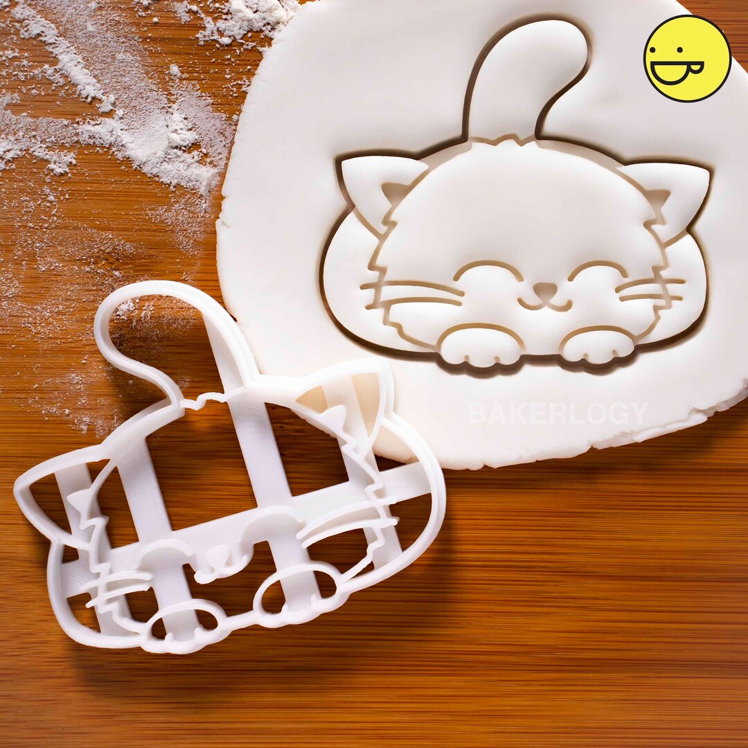 Cute Smiling Cat Cookie Cutter Kawaii Kitten Biscuit Cutters - Etsy