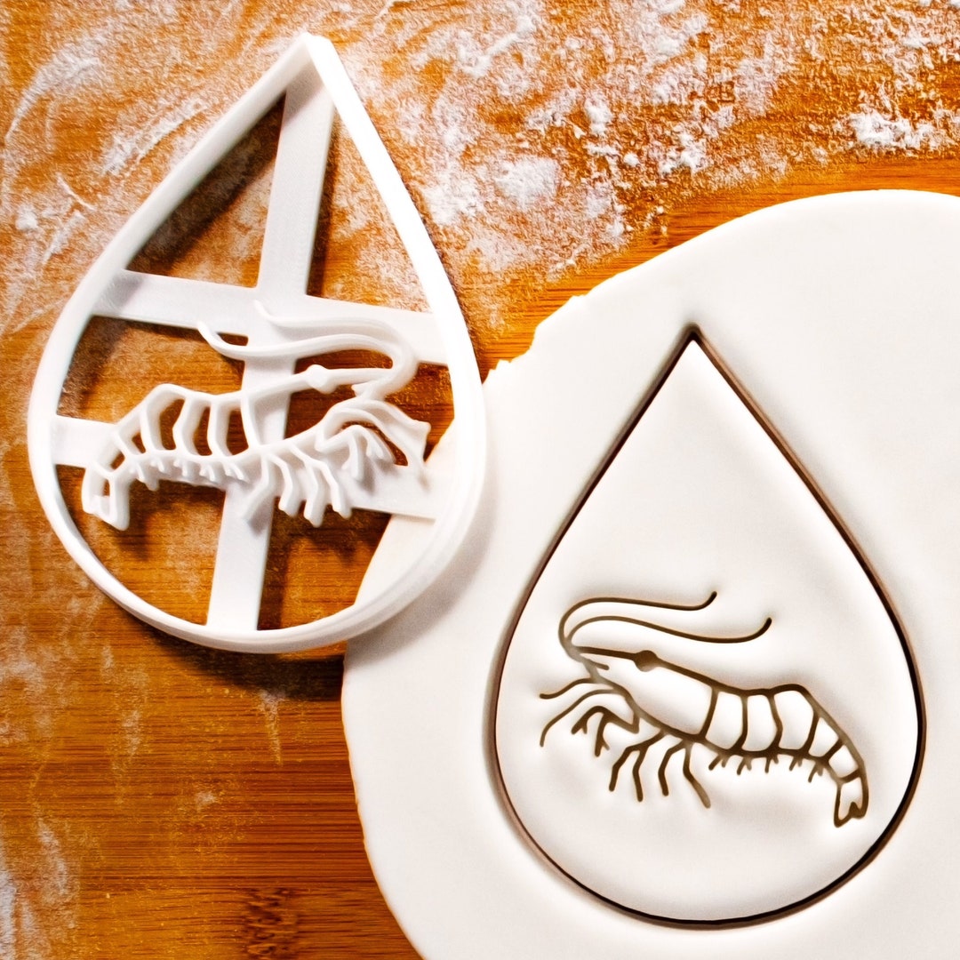 Shrimp Cookie Cutter - Craft Ocean Inspired Cookies and Bring a Coastal ...