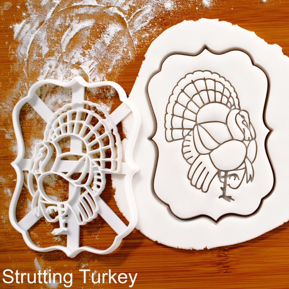 Strutting Turkey Cookie Cutter Perfect for Thanksgiving and - Etsy