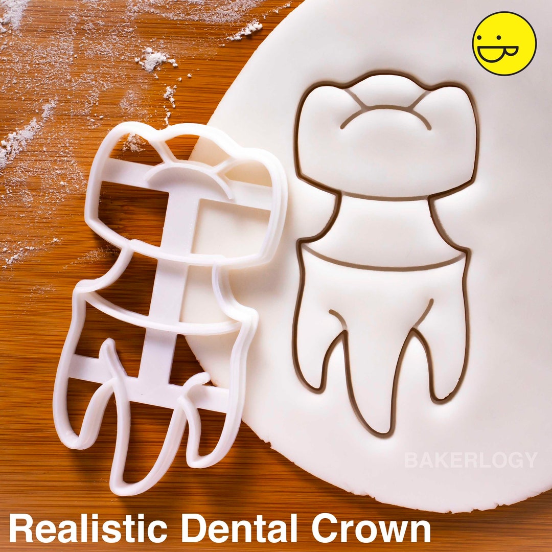 Realistic Dental Crown Cookie Cutter | Bakerlogy Biscuit Cutters Tooth ...