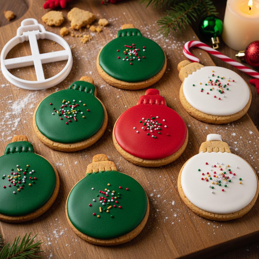 Merry Christmas Bauble Cookie Cutter: Festive Holiday Baking - Etsy