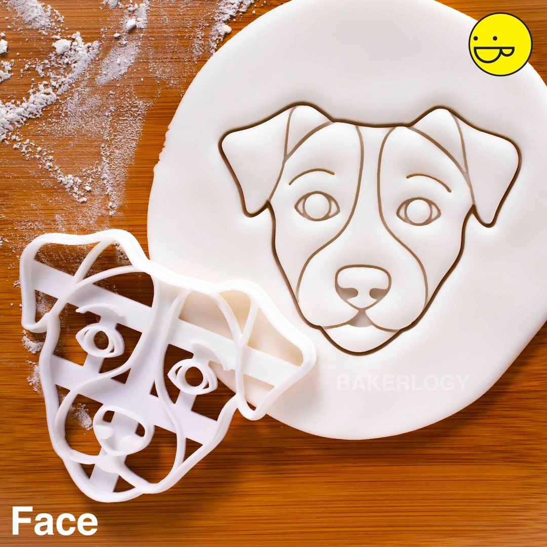 Jack Russell Terrier's Face Cookie Cutter | Dog Biscuit Clay Fox ...