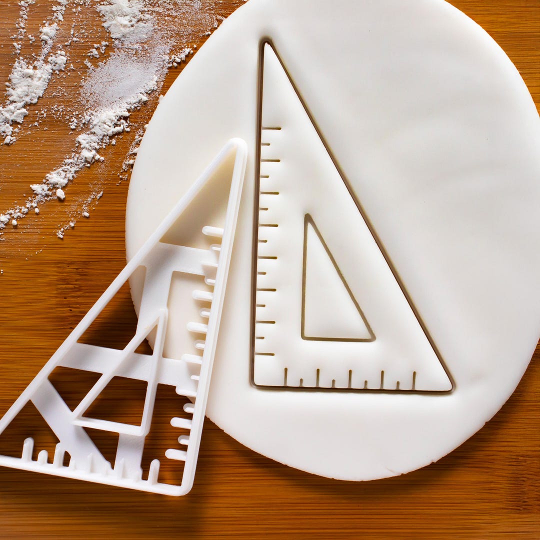 60 Degree Set Square Cookie Cutter | Math Teacher Gift - Etsy