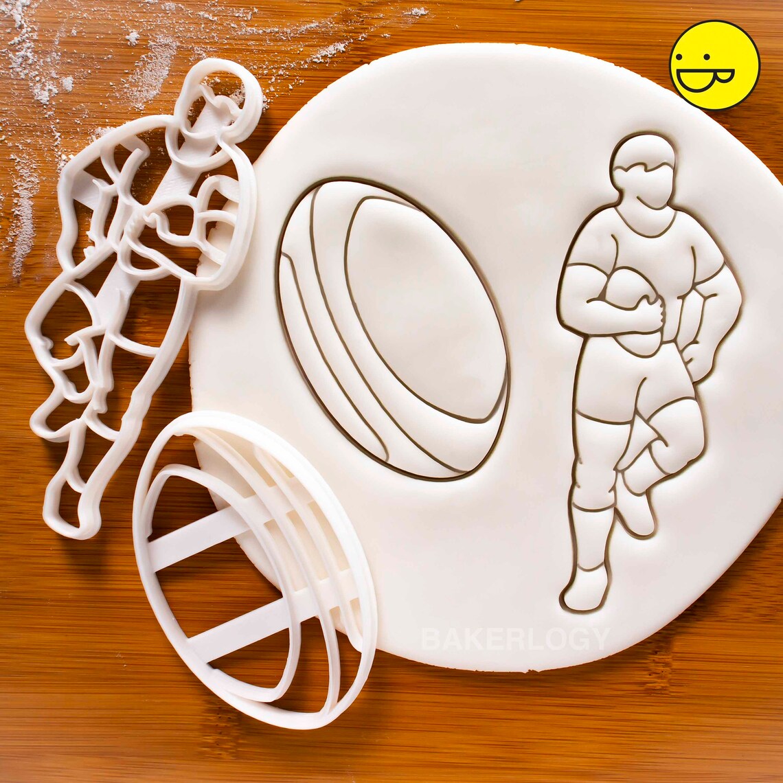 Rugby Ball Cookie Cutter Sports Theme Birthday Party | Etsy