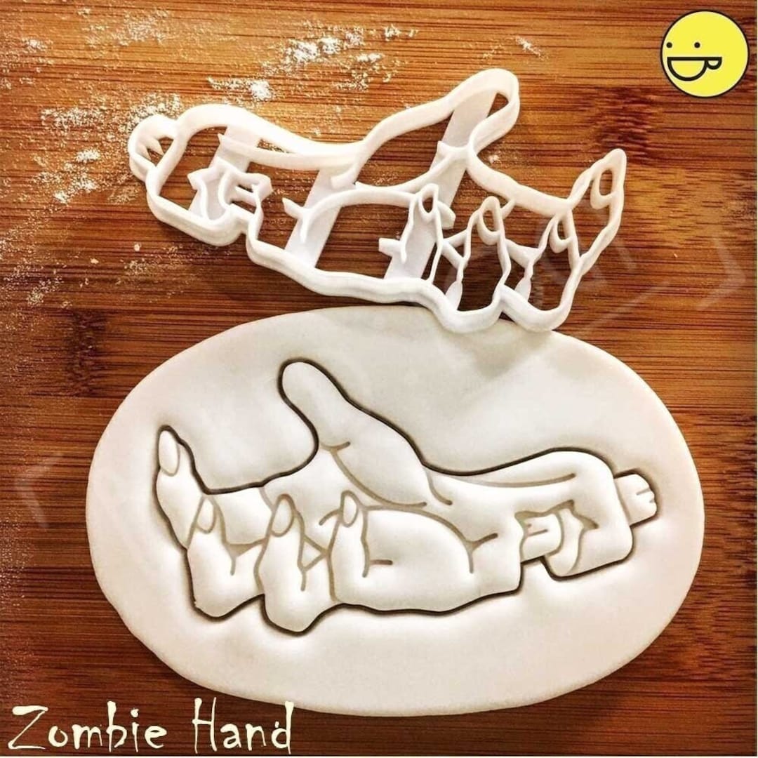 Zombie Themed Cookie Cutters zombie's Hand, RIP Tombstone Biscuit ...