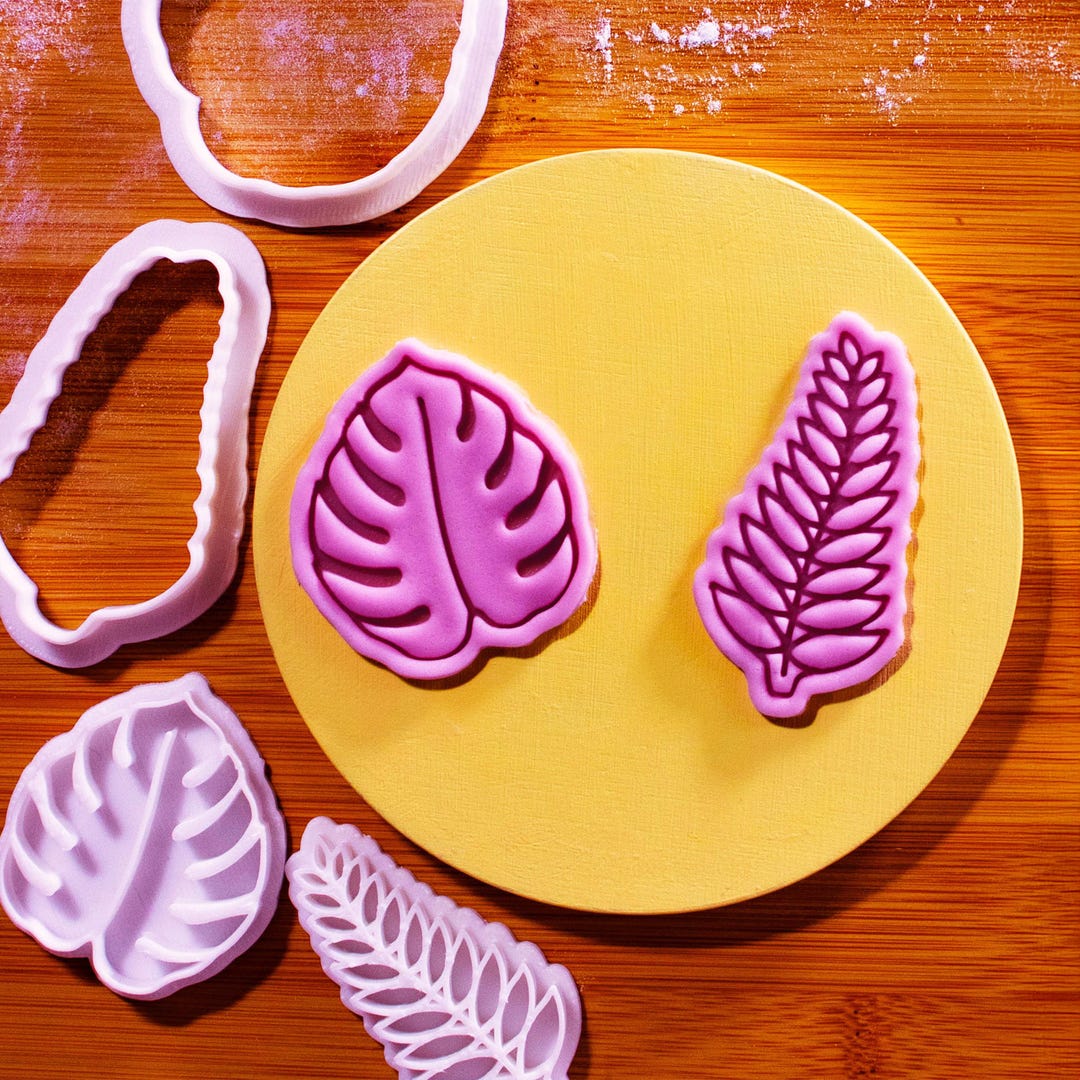 Tropical Leaf Cookie Cutter Set – Monstera and Fern, Tropical Jungle - Etsy