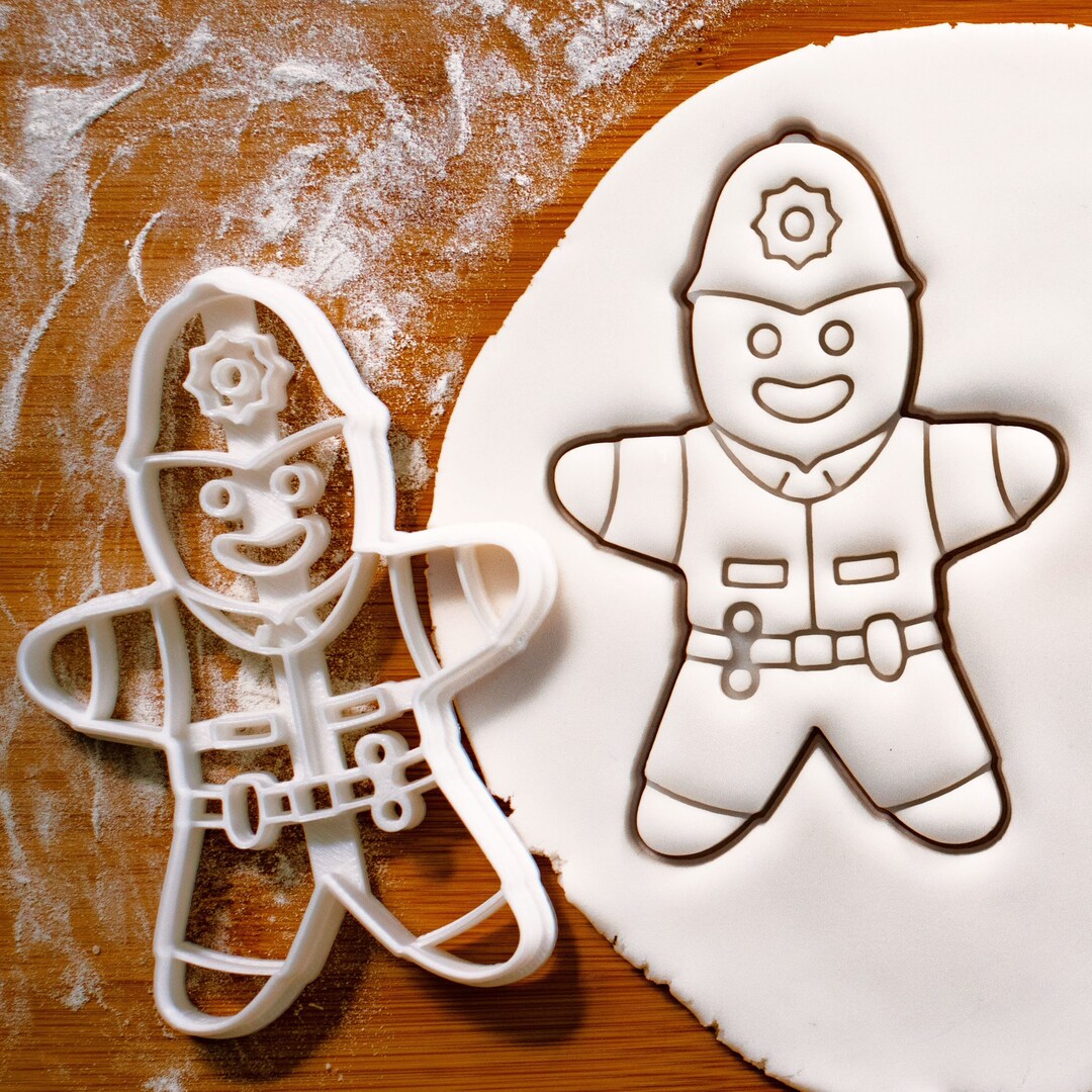 Police Constable Gingerbread Cookie Cutter: Squad Officer Birthday ...