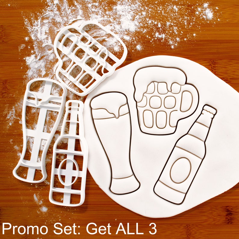 Beer Bottle Cookie Cutter Biscuit Dough Cutters One Of A Etsy
