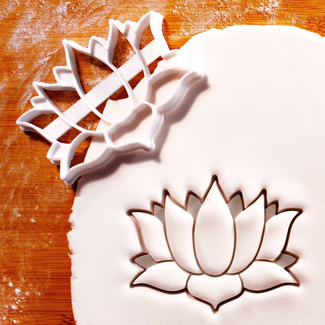 Lotus Flower Cookie Cutter – Sacred Lotus Design for Mindfulness ...