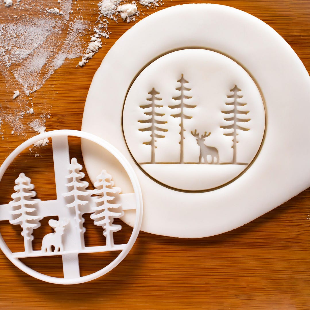 Stag Forest Cookie Cutter – Deer for Rustic Weddings, Woodland & Nature ...