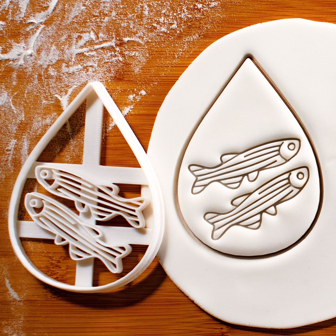 Zebrafish Cookie Cutter Tropical Freshwater Fish, Bake Cookies for ...
