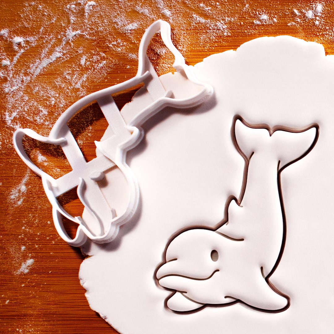 Dolphin Cookie Cutter (diving): Playful Ocean Marine Wildlife Animal ...
