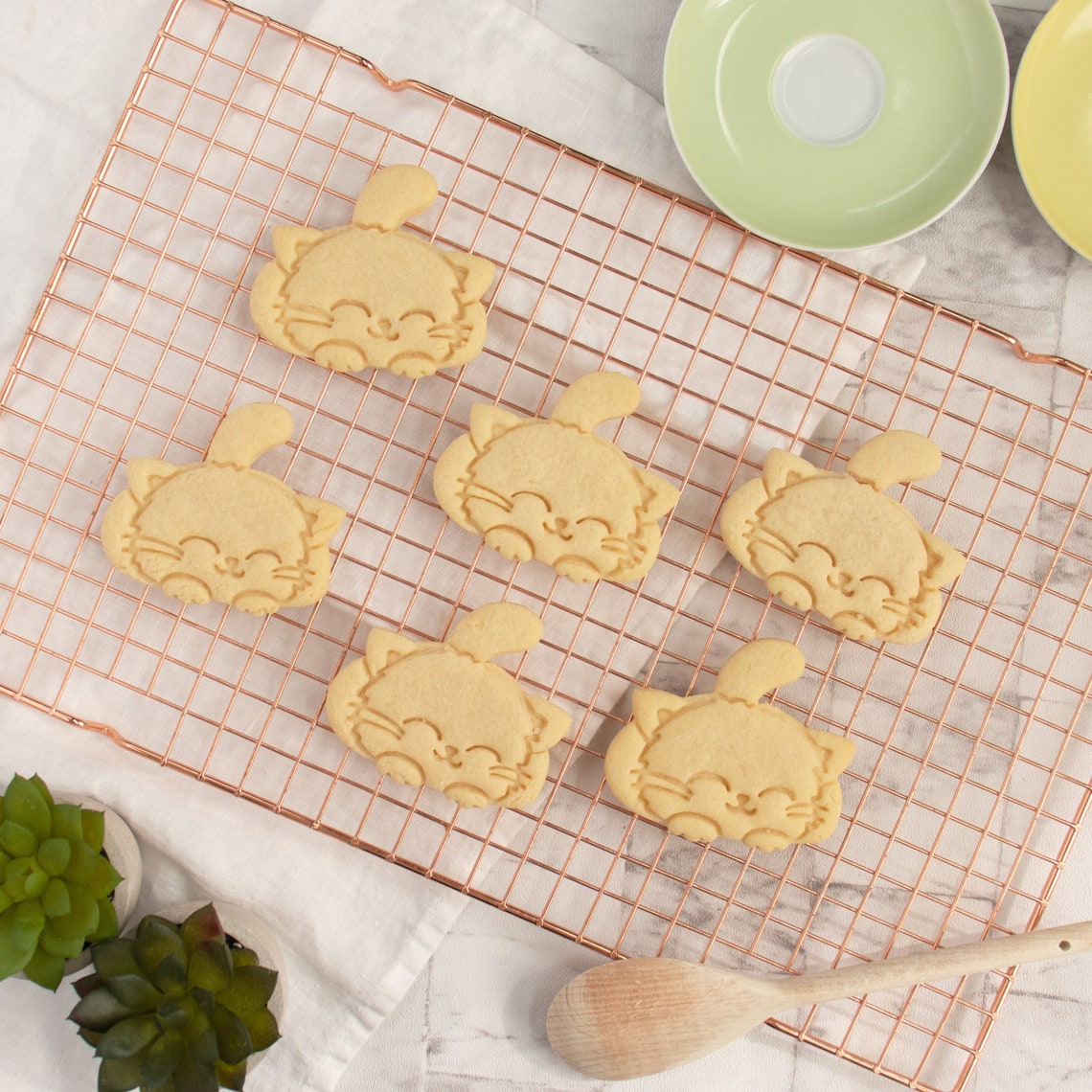Cute Smiling Cat Cookie Cutter Kawaii Kitten Biscuit Cutters | Etsy