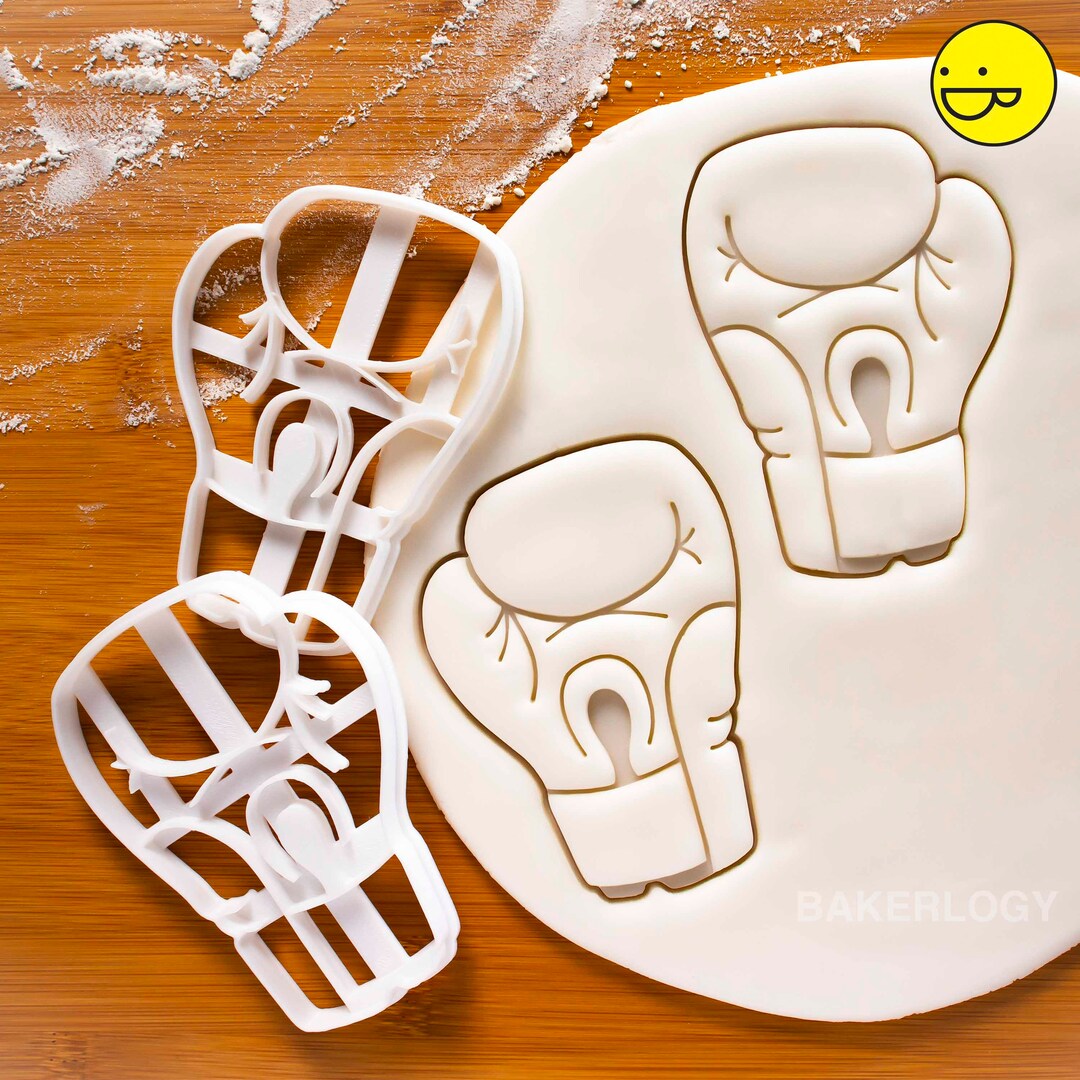 Set of 2 Boxing Gloves Cookie Cutters palm View Bakerlogy - Etsy