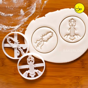 Bacteria Cookie Cutter Microbiology Biscuit Cutters Microbiologist ...