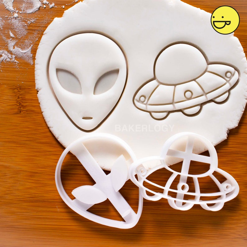 Alien and UFO Cookie Cutters Biscuit Dough Cutter - Etsy