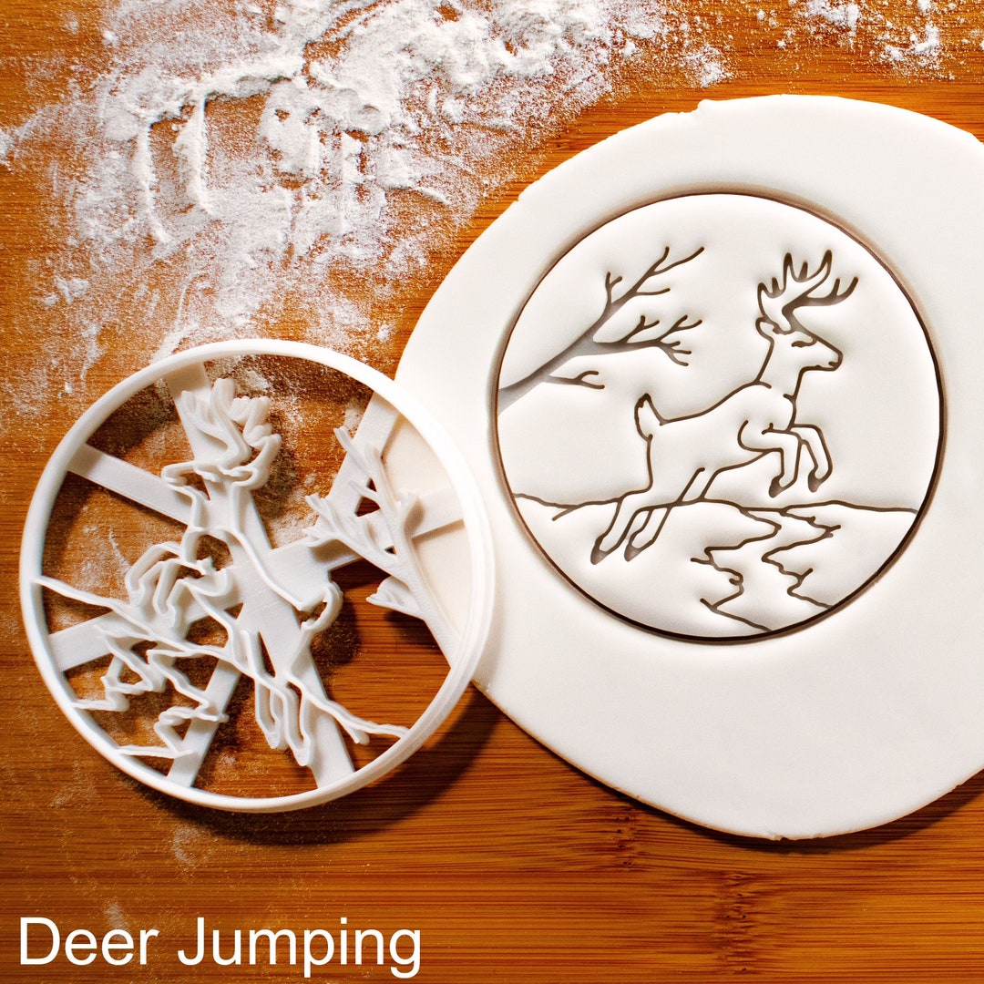 Deer Jumping Cookie Cutter - Perfect Biscuit Cutter for Enchanted ...