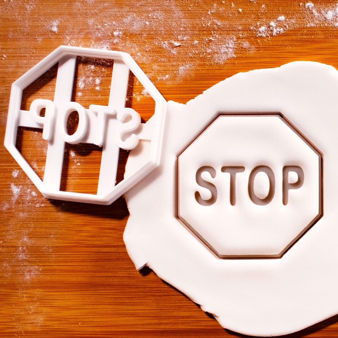 Stop Sign Cookie Cutter - Fun Road Safety Baking Tool for Construction ...