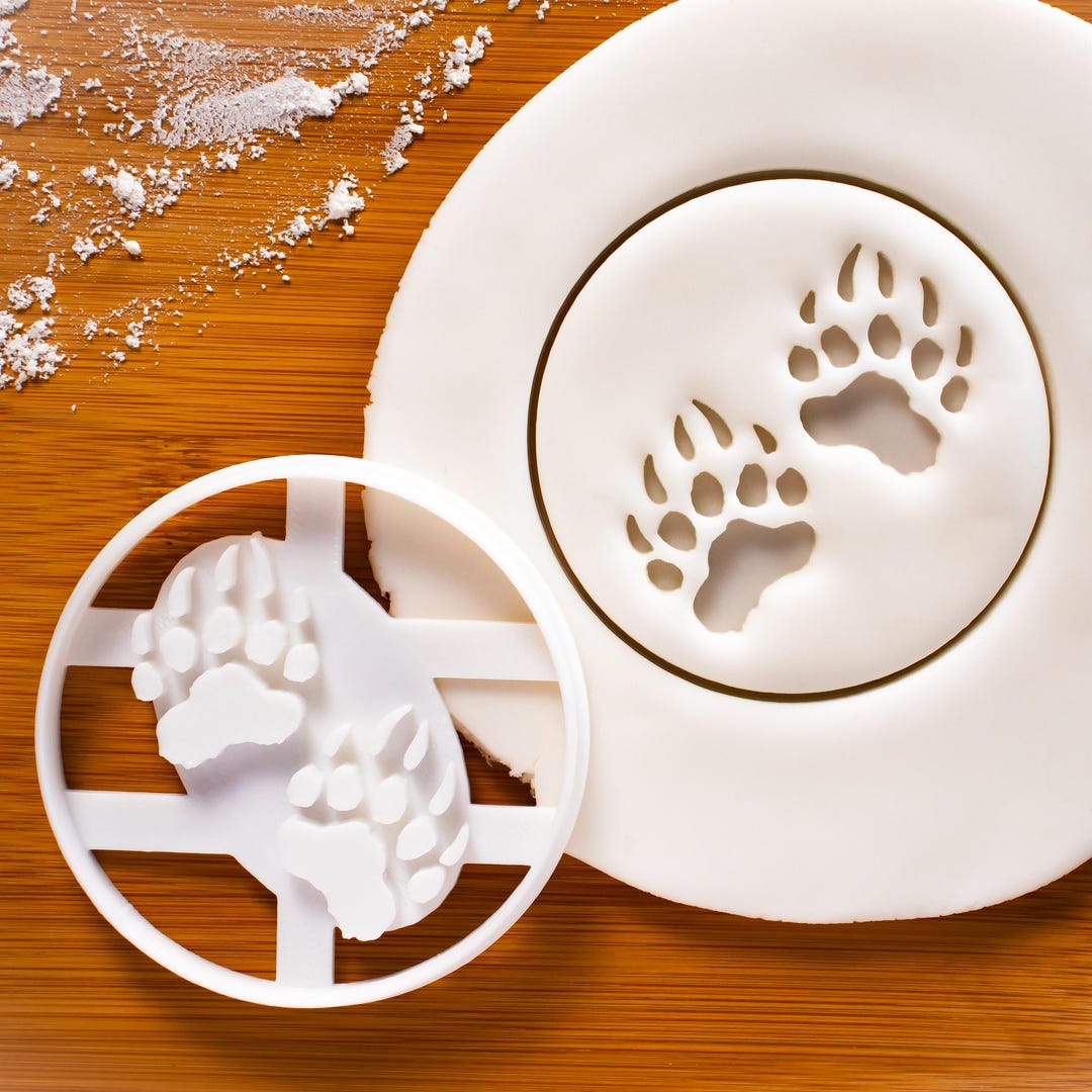 Bear Paw Prints Cookie Cutter | Biscuit Cutter | Animals Cookies ...