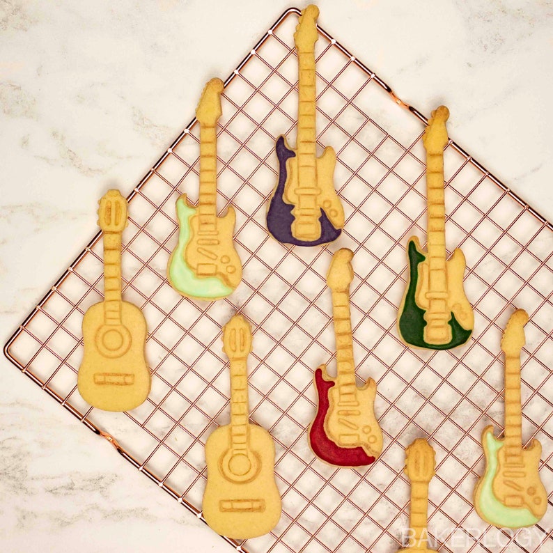 Acoustic Guitar cookie cutter Bake musical stringed | Etsy
