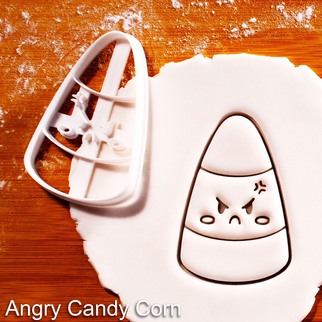 Angry Candy Corn Cookie Cutter Halloween Treats Spooky Baking Tool Cute ...