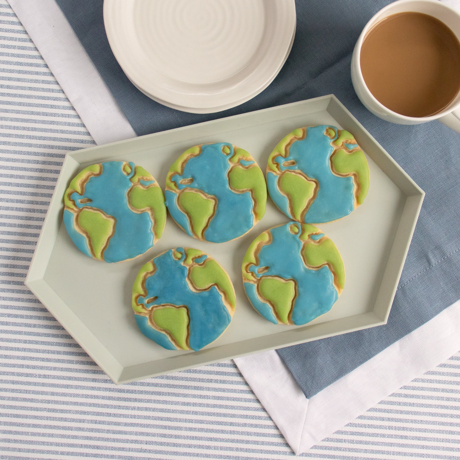 Planet Earth & Other Space Themed Cookies Cutters Biscuits - Etsy