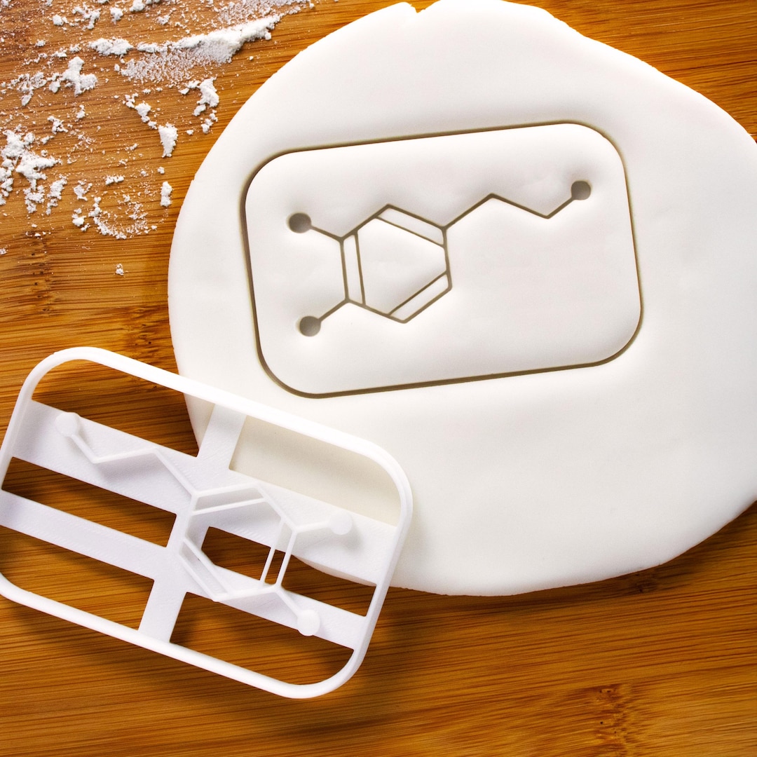 Dopamine Molecule Cookie Cutter - Biology, Chemistry, Psychology Gift ...
