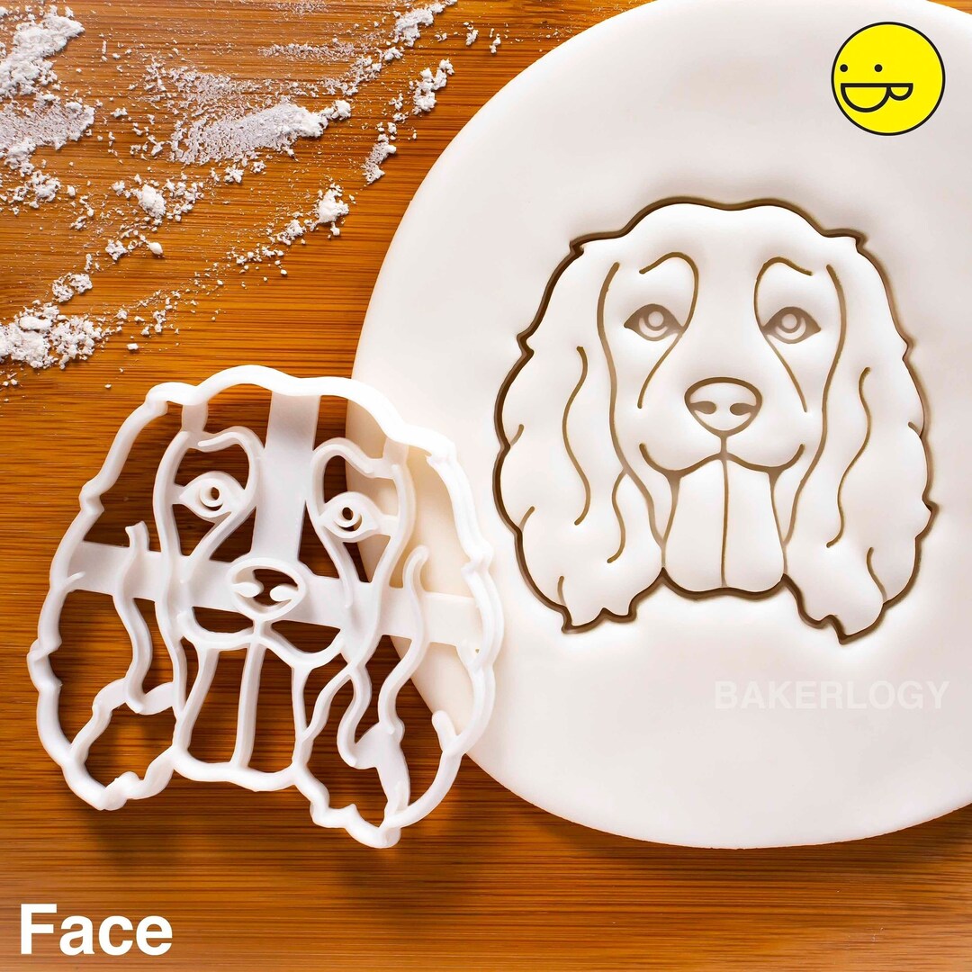 Working Cocker Spaniel Face Cookie Cutter Bake Cute Dog Treats for ...