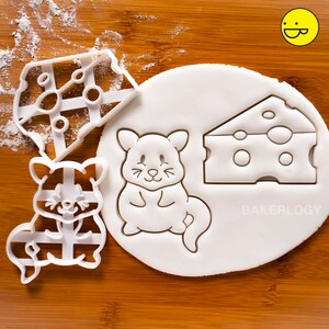 Cheese Cookie Cutter Bake Cute Swiss Cheese and Mouse Biscuits for ...