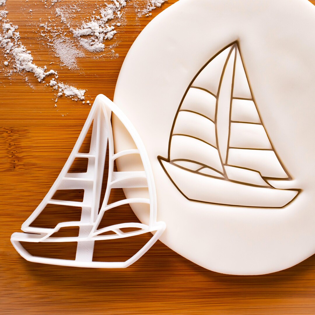 Sailboat Cookie Cutter | Sail Nautical Baby Shower Cookies Wedding ...