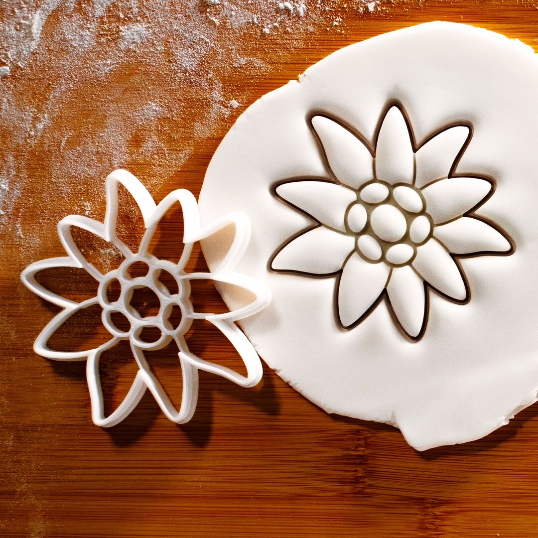 Edelweiss Flower Cookie Cutter - Elevate Your Cookies With Alpine Charm ...