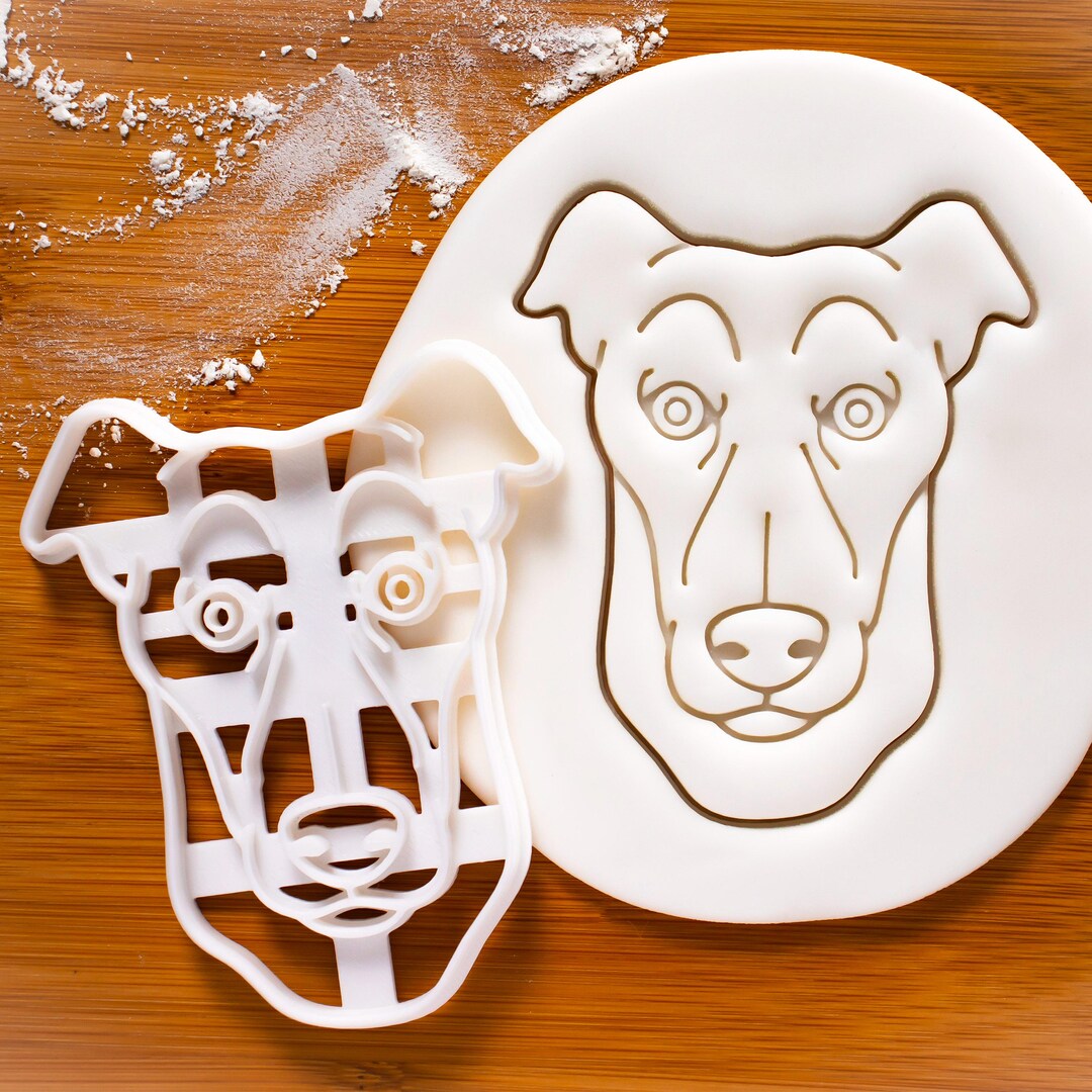 Greyhound Face Cookie Cutter | Bakerlogy Biscuit Cutters グレイハウンド 그레이하운드 ...