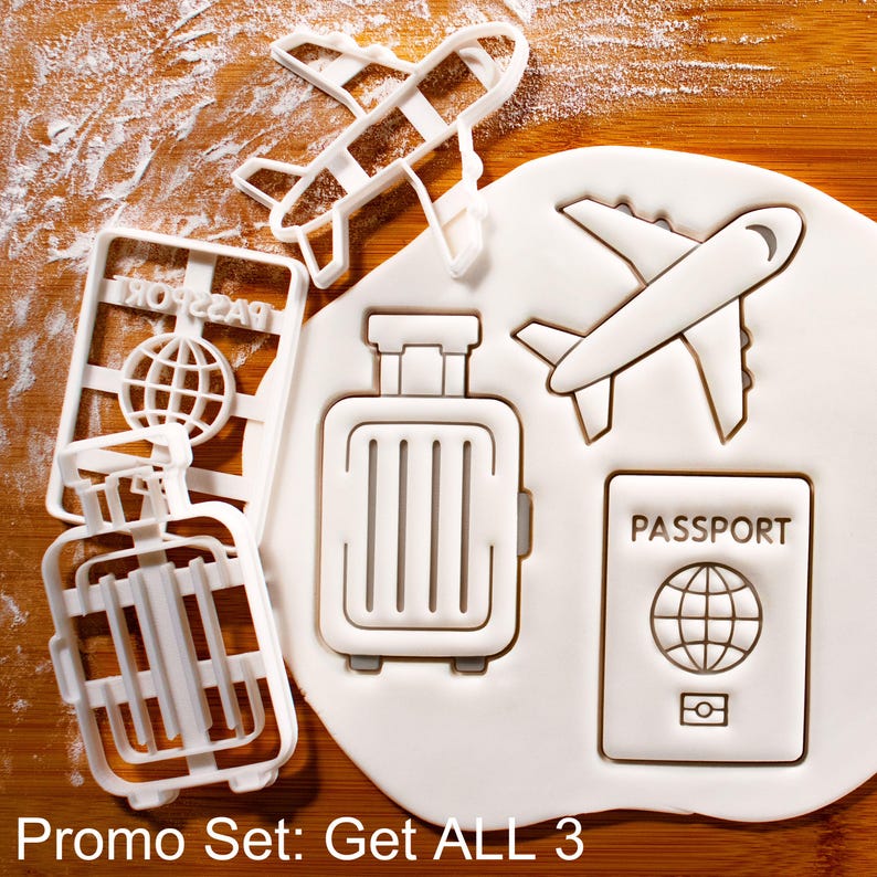 Airplane Cookie Cutter - Bake Holiday Travel Theme Party Biscuits - Etsy