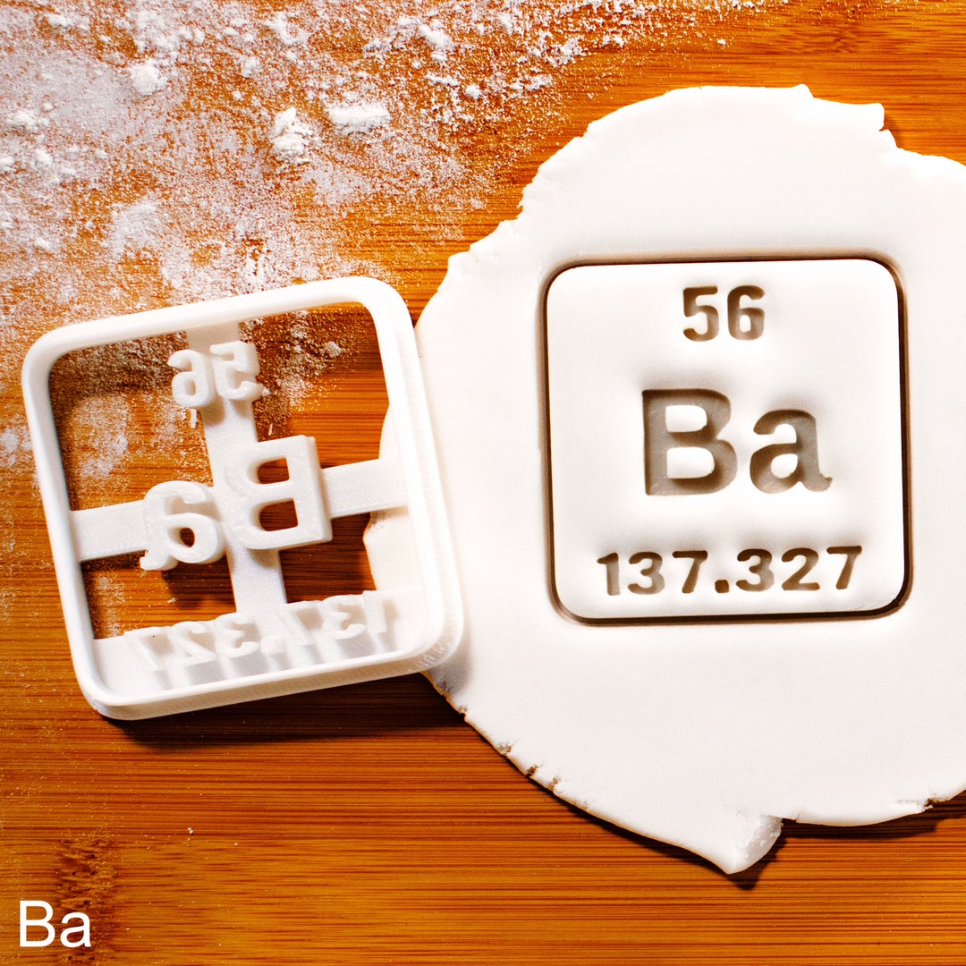 Barium Periodic Table Element Cookie Cutter Bake Science - Etsy