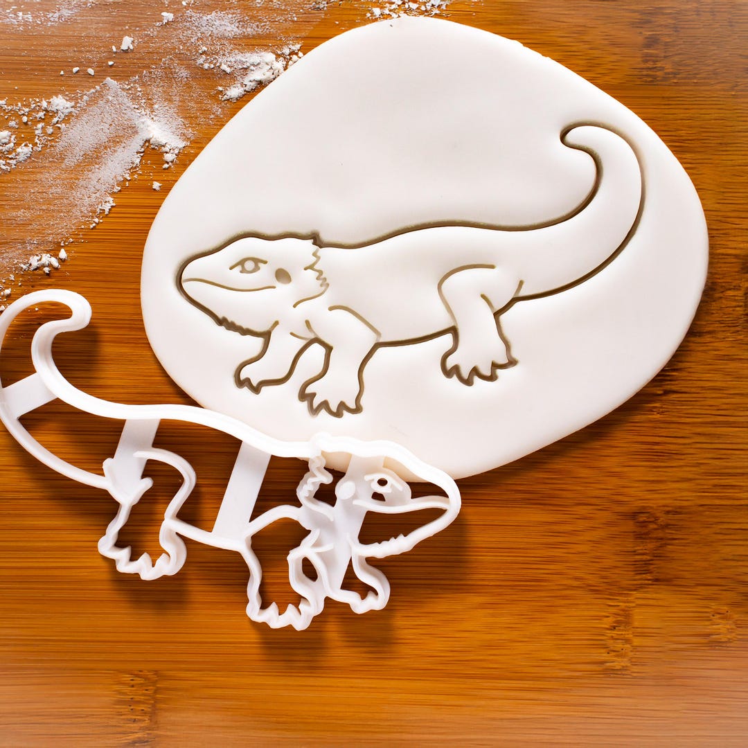 Bearded Dragon Cookie Cutter: Pogona Lizard Reptile Pet Baking Mold - Etsy