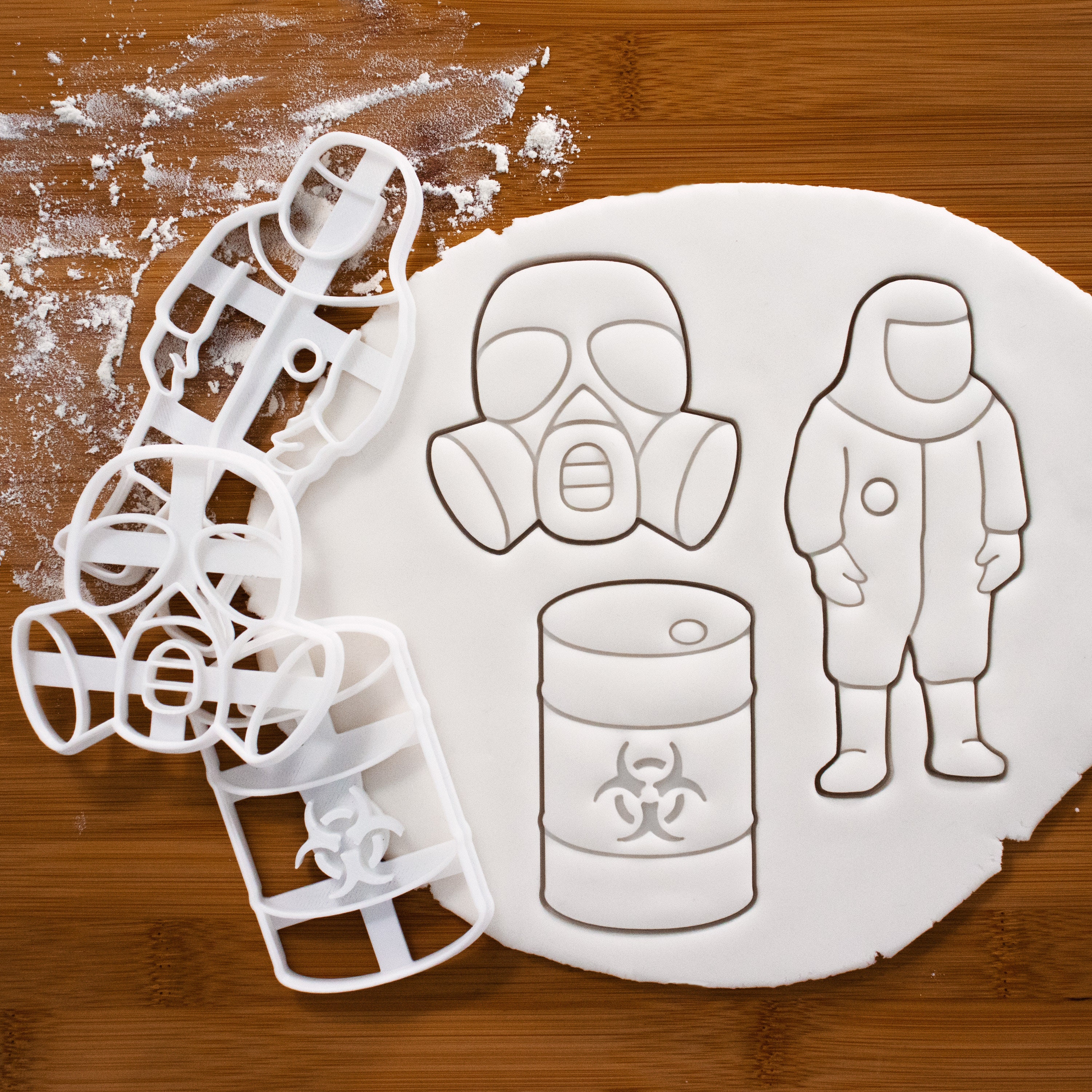Biohazard Suit Cookie Cutter: Hazmat Design for Halloween Apocalypse ...