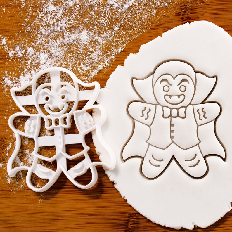Vampire Gingerbread Man Cookies Cutter Bake Some Blood - Etsy