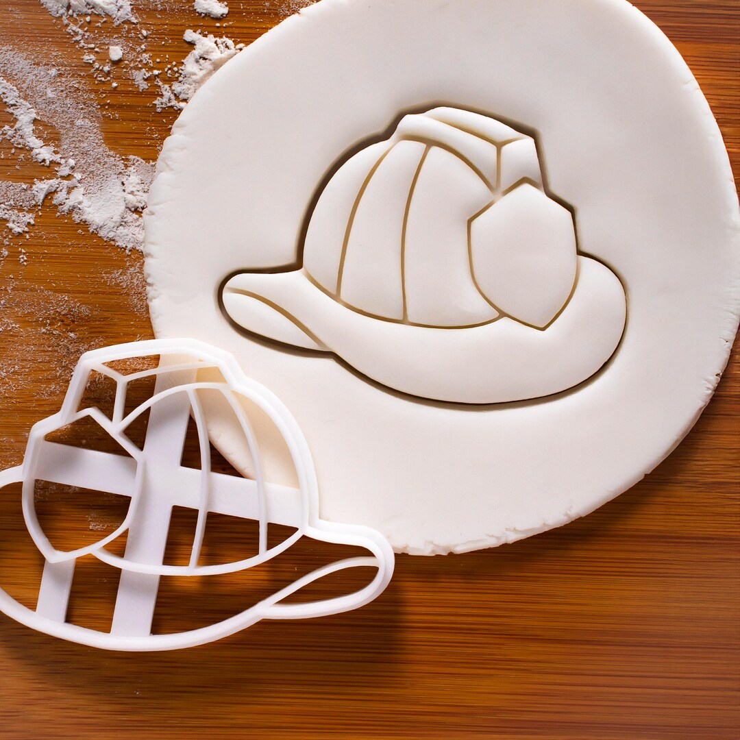 Firefighter Helmet Cookie Cutter – Fireman Baking Shape, Kids Party ...