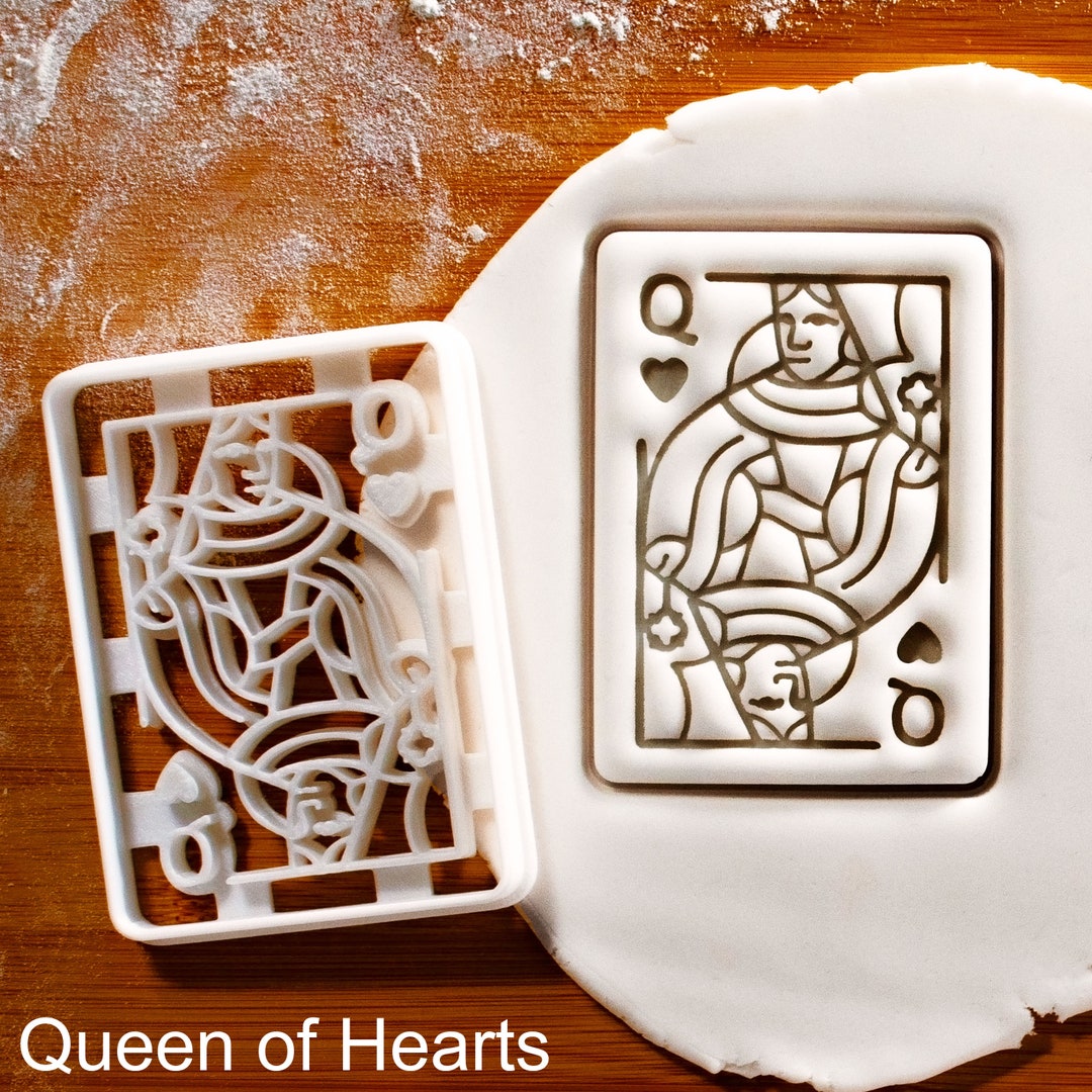 Queen of Hearts Playing Card Cookie Cutter Perfect for Casino Nights ...