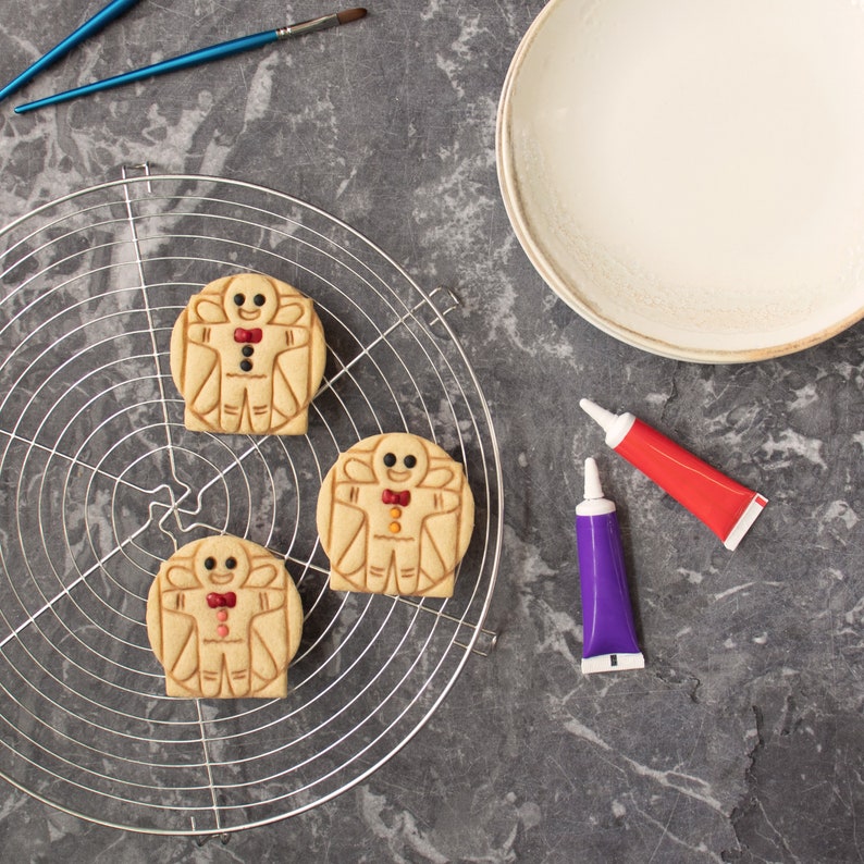 Da Vinci Vitruvian Gingerbread Man Cookies Cutters Biscuits - Etsy